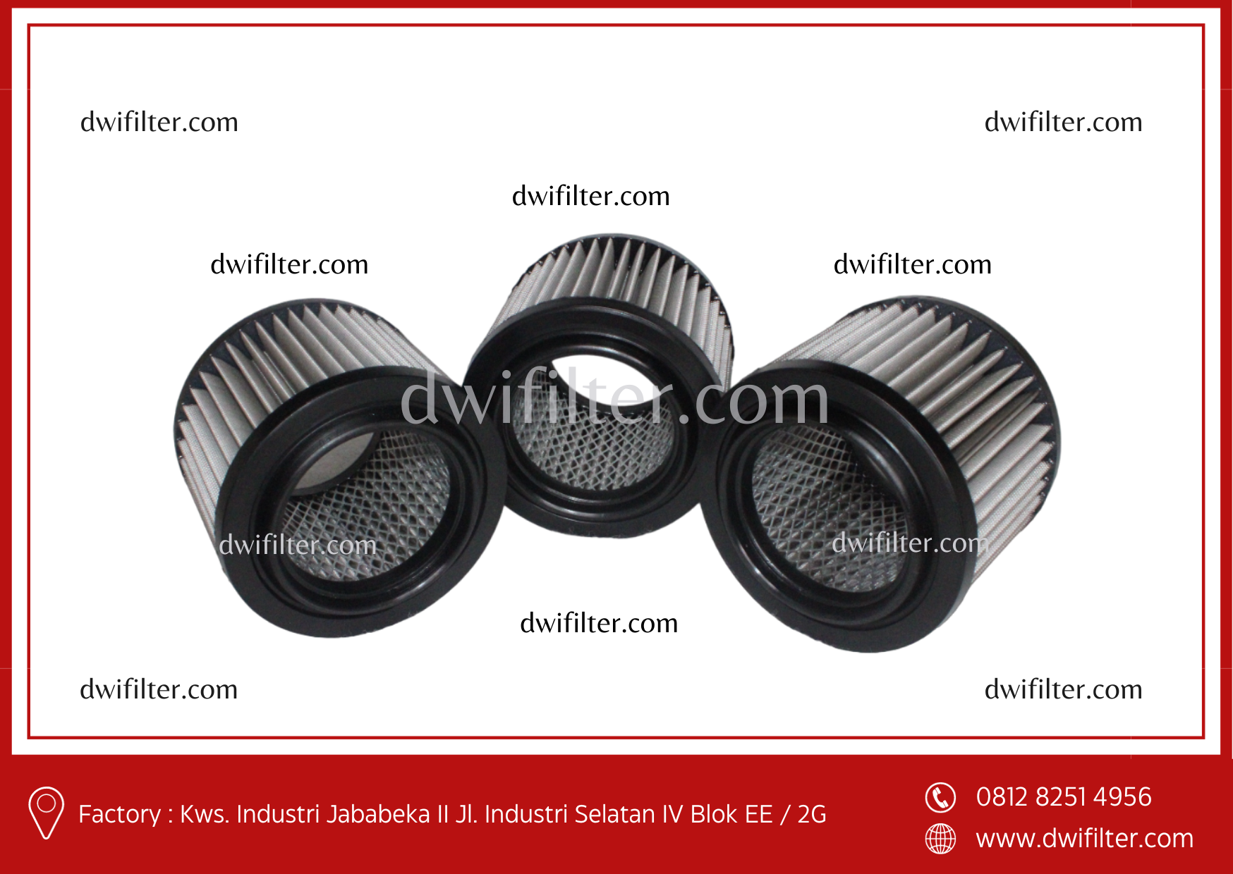 SCREW COMPRESSOR AIR FILTER ELEMENT BRAND DF JAYA – PT. Dwi Filter Jaya ...